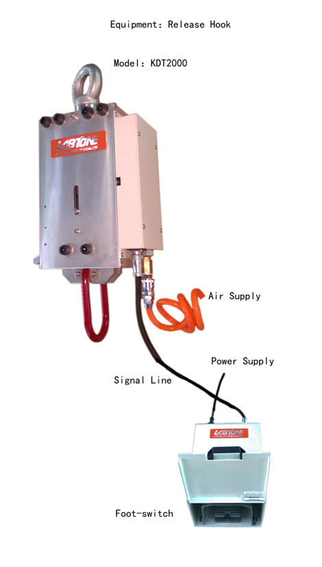 Quick Release Hook Drop Test For Larger Bulkier Test Items KDT2000